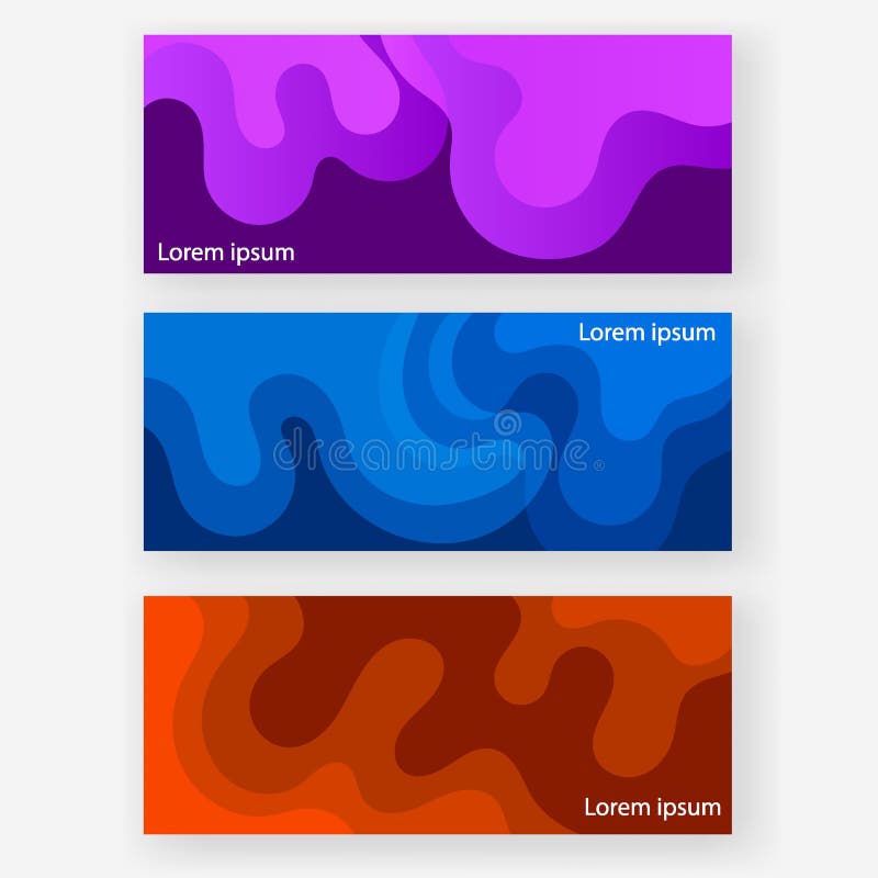 Fluid User Interface Liquid Background Templates Stock Vector ...