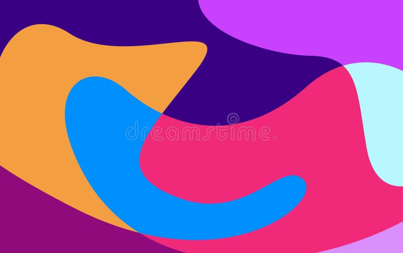 Fluid Wave Colorful Abstract Background Dynamic Vector Summer Background Stock Illustration