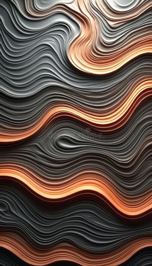Fluid Waves Textured Black Copper Stock Photos - Free & Royalty-Free ...