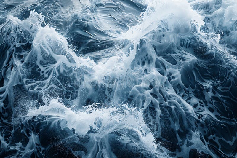 Fluid Waves of Water Create a Dynamic and Captivating Artwork Stock ...