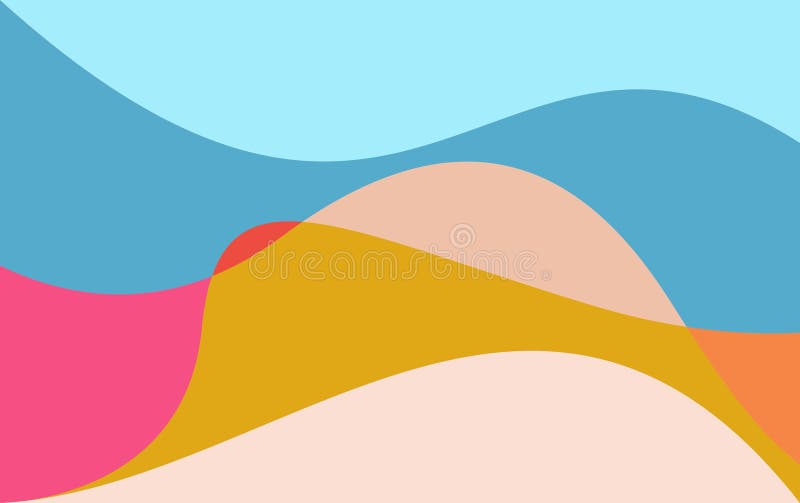 Fluid Wavy Shapes Background Design Stock Vector - Illustration of ...