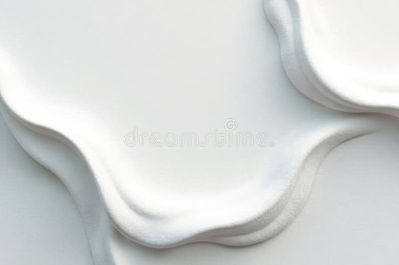 Fluid White Curves Organic Shapes Textured Backdrop Art Design Smooth ...