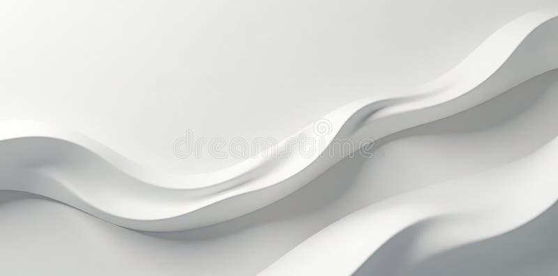 Fluid White Curves, Organic Shapes, Textured Backdrop, Contemporary ...