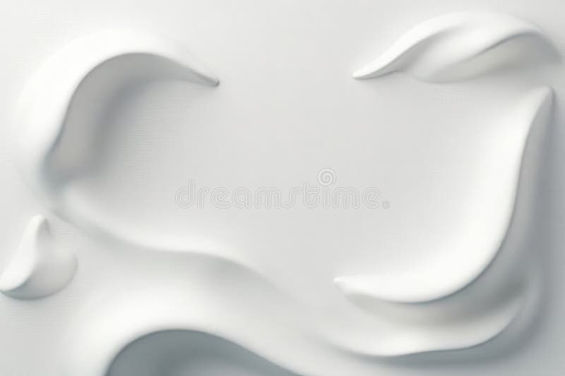 Fluid White Curves, Organic Shapes, Textured Backdrop, Graphic ...