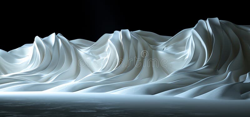Fluid White Gradient Shapes Composition High Quality Background Stock ...