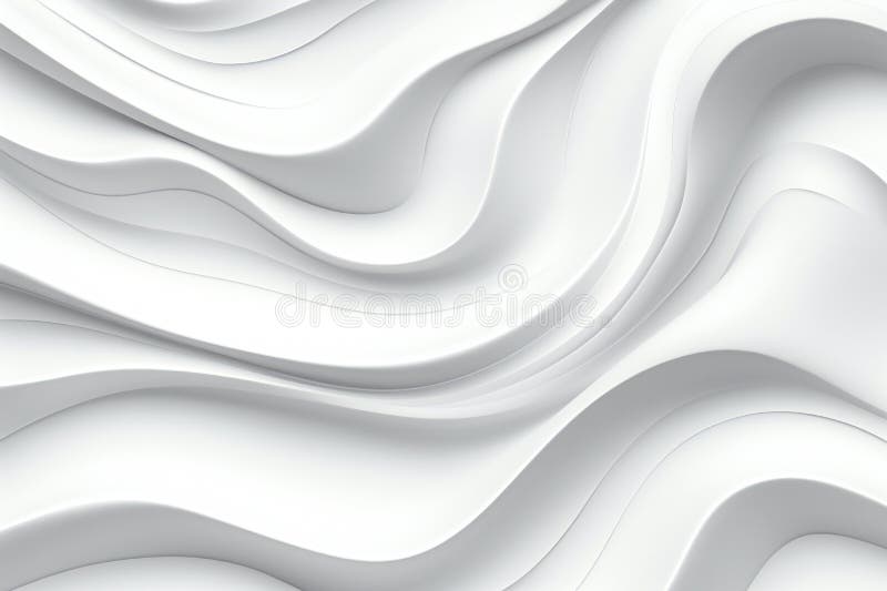 Fluid White Smooth Elegant Waves Background Stock Illustration ...