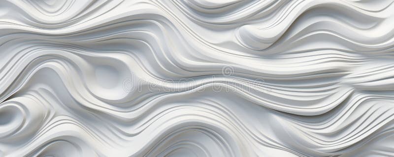 Fluid White Smooth Elegant Waves Background Stock Illustration ...