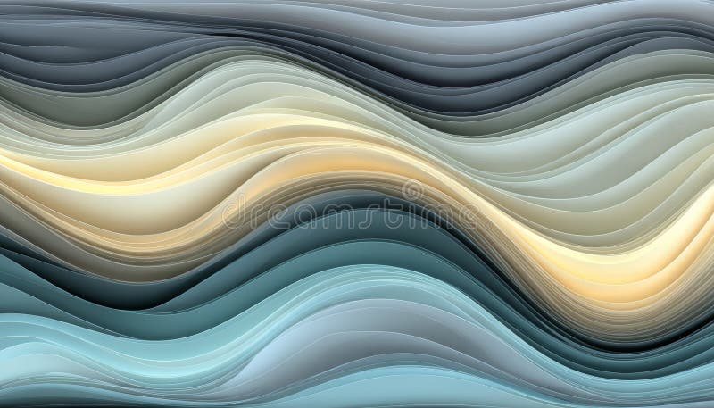Fluid Yellow, Olive, and Teal Abstract Dynamic Wave Background Image ...
