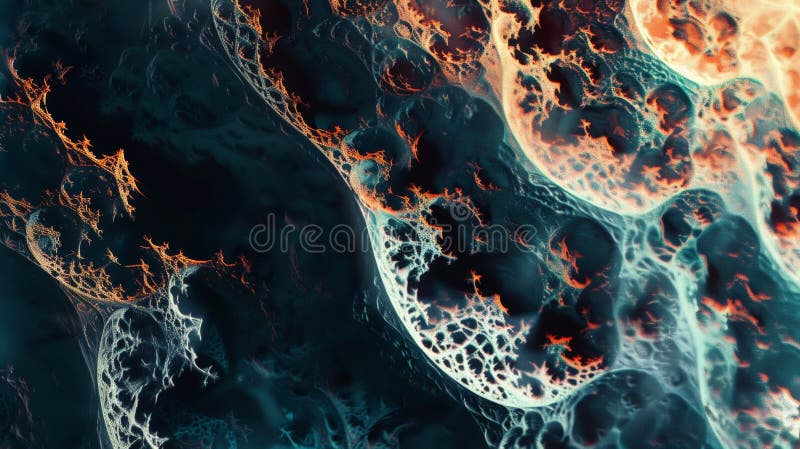 Fluidic Fractal: Ferrofluidal Wonder Stock Image - Image of morphology ...