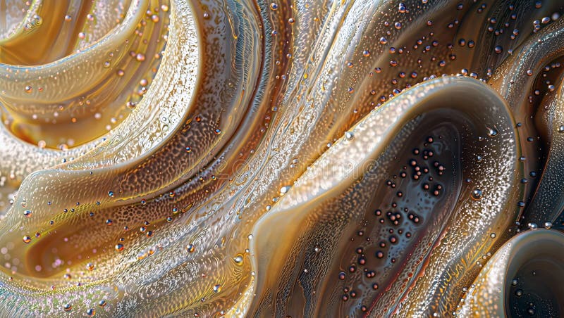 Fluidic Tapestry: Shimmering, Iridescent Liquid Patterns, Generative Ai ...