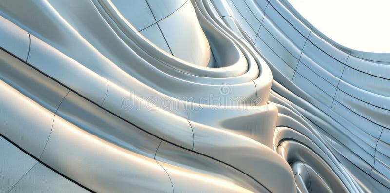 Fluidity in Architecture. Bent, Curved, and Shaped with a Flowing Form ...