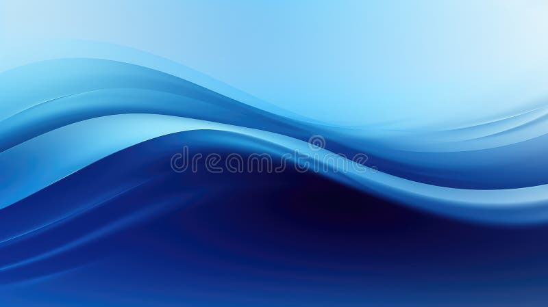 Fluidity Blue Wave Gradient Background Stock Illustration ...