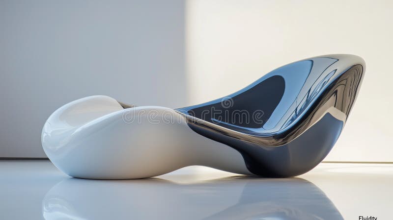 Fluidity in Design: Organic Forms and Color Flow. Stock Illustration ...