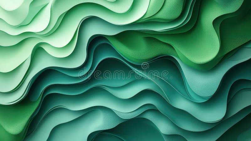 Fluidity Movement Layers Green Landscape Texture Smooth Abstract Nature ...