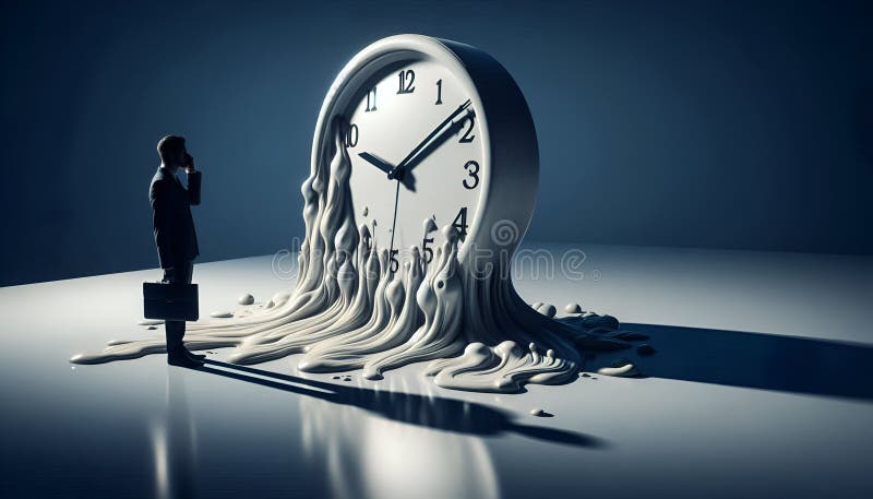 The Fluidity of Time stock illustration. Illustration of cartoon ...