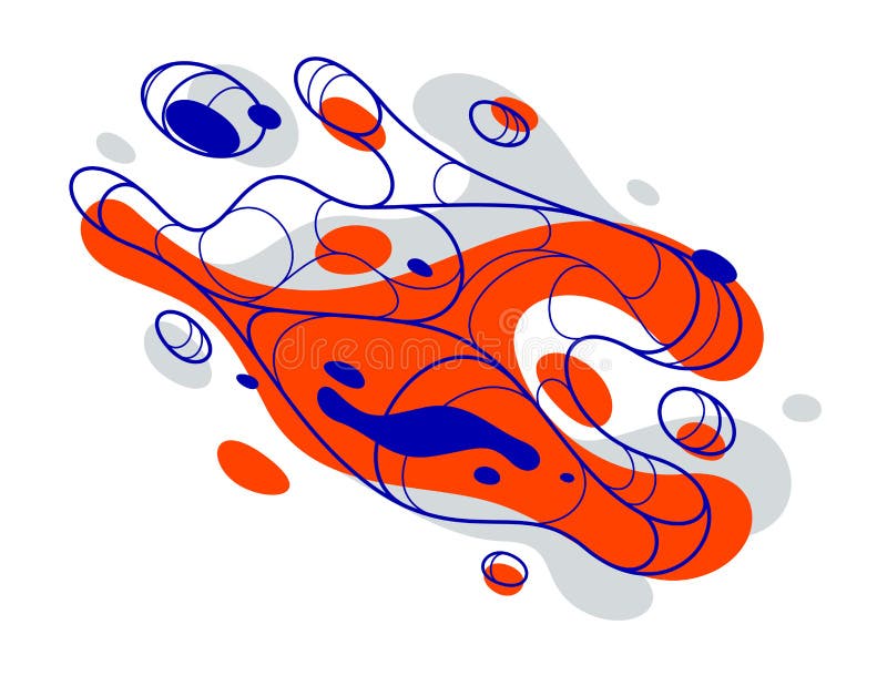 Fluids Colorful Liquid Shapes in Motion Vector Abstract Graphic Design ...