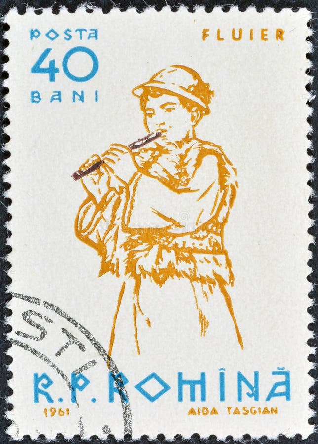 Fluier (Romanian Recorder) editorial stock image. Image of drawing ...