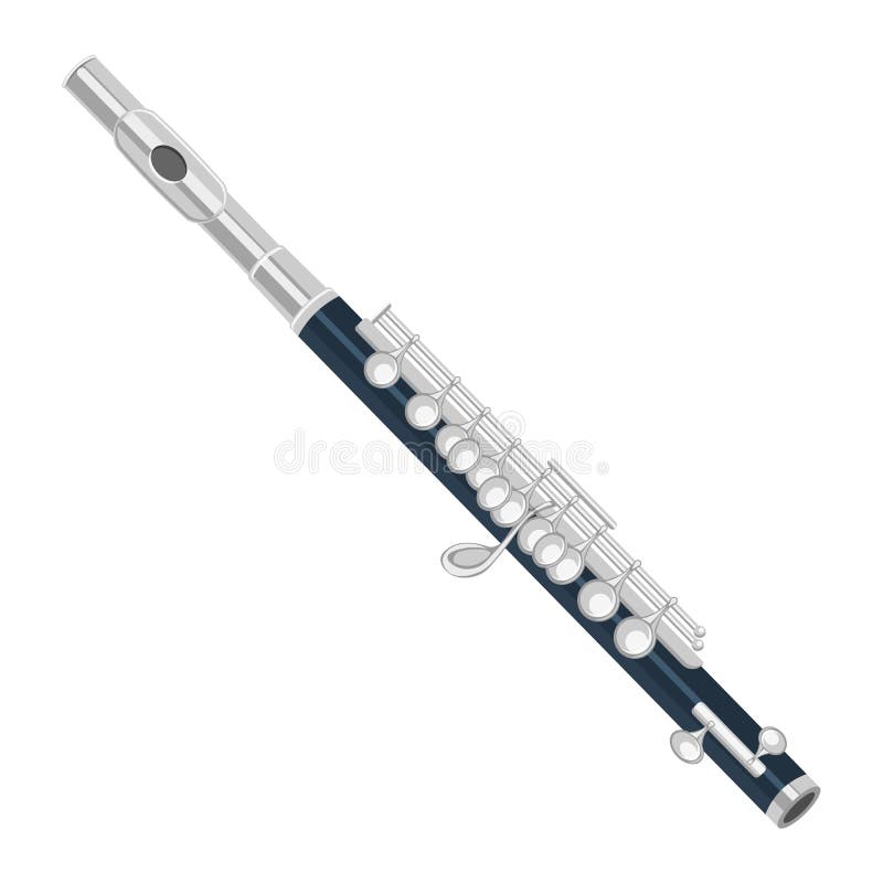 Fluit Vectorillustratie Op Witte Achtergrond Vector Illustratie ...