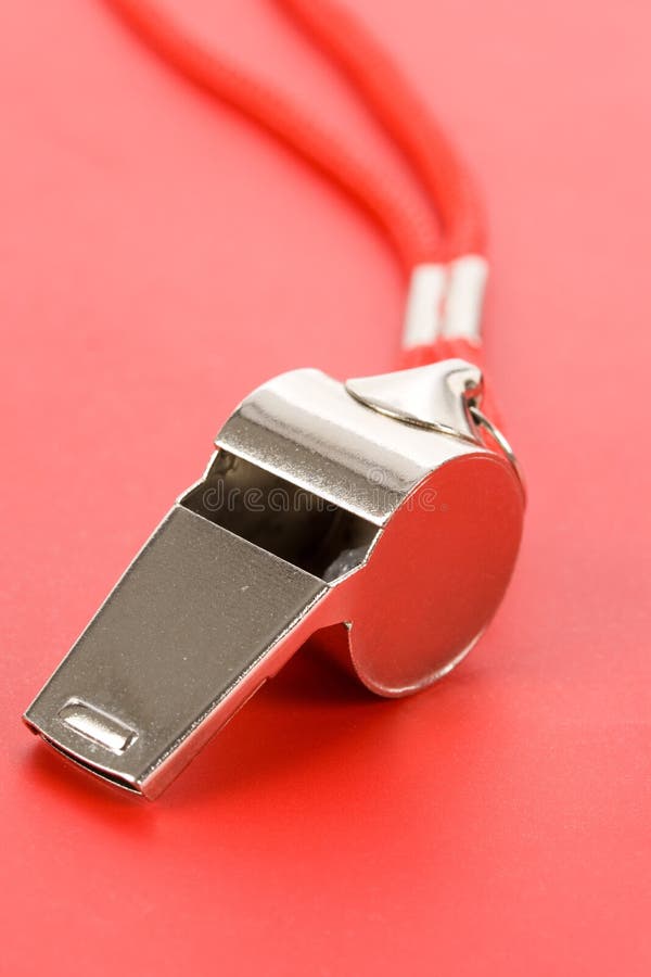 Bussen Op Policemans of Scheidsrechtersfluitje Stock Afbeelding - Image ...