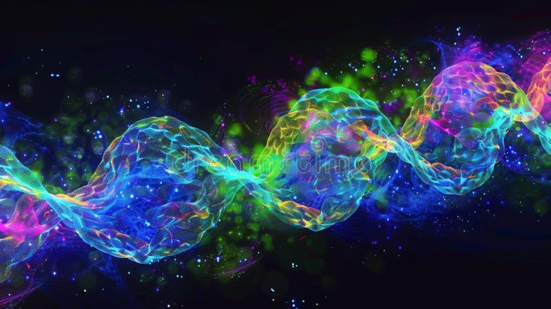 A Fluorescence Image of a Gene Activation Cascade with Each Step ...