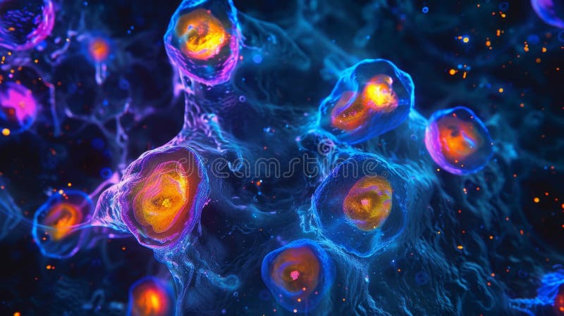 Fluorescence Image Showing the Distribution of CAMs on the Surface of a ...