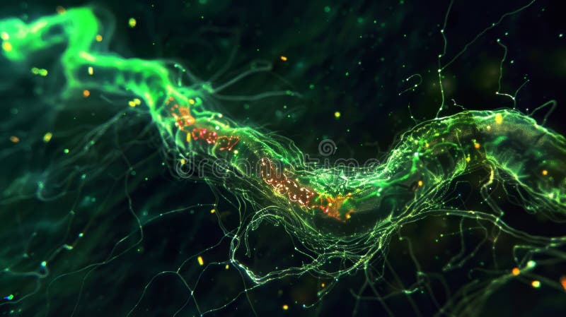 A Fluorescence Microscopy Image Highlighting the Presence of ...