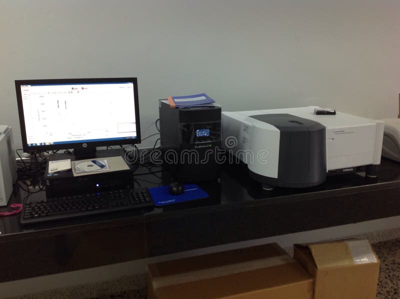 Fluorescence Spectrometer editorial stock photo. Image of spectrometer ...