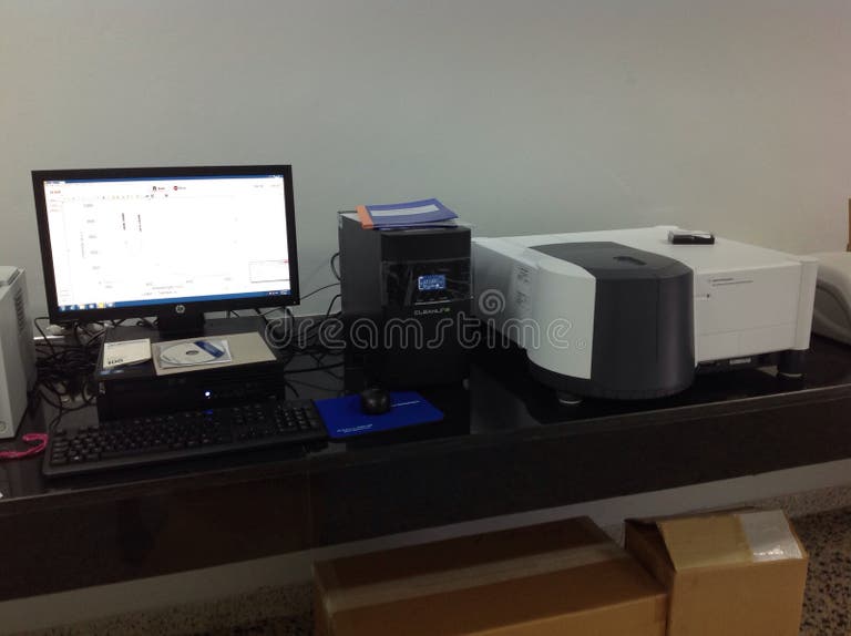 Fluorescence Spectrometer editorial stock photo. Image of spectrometer ...