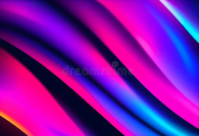 Fluorescent Background. Blur Curved Texture Stock Illustration ...