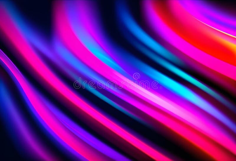 Fluorescent Background. Blur Curved Texture Stock Illustration ...