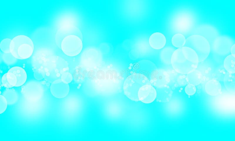 Fluorescent Blue Bright Bokeh Blur Light Effect Stock Illustration ...