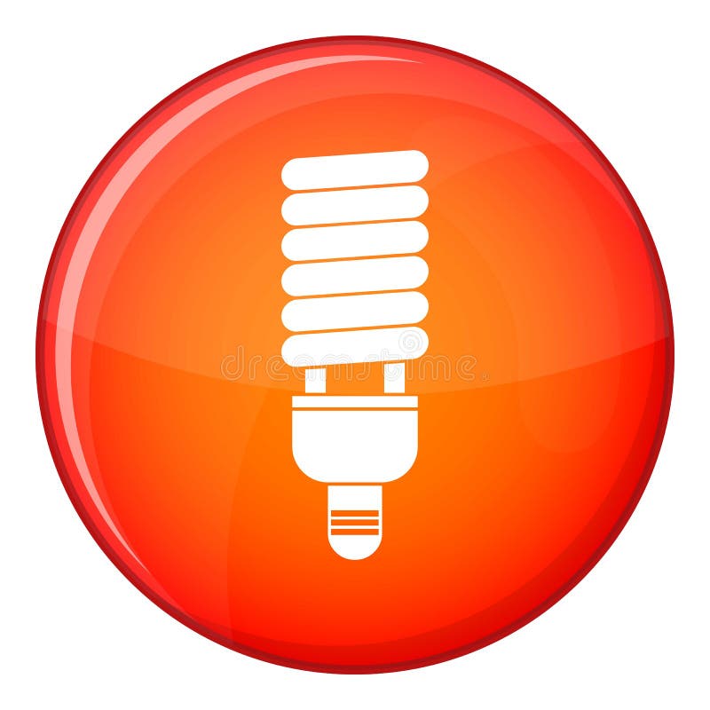 Fluorescent Bulb Icon Digital Blue Stock Vector - Illustration of blue ...