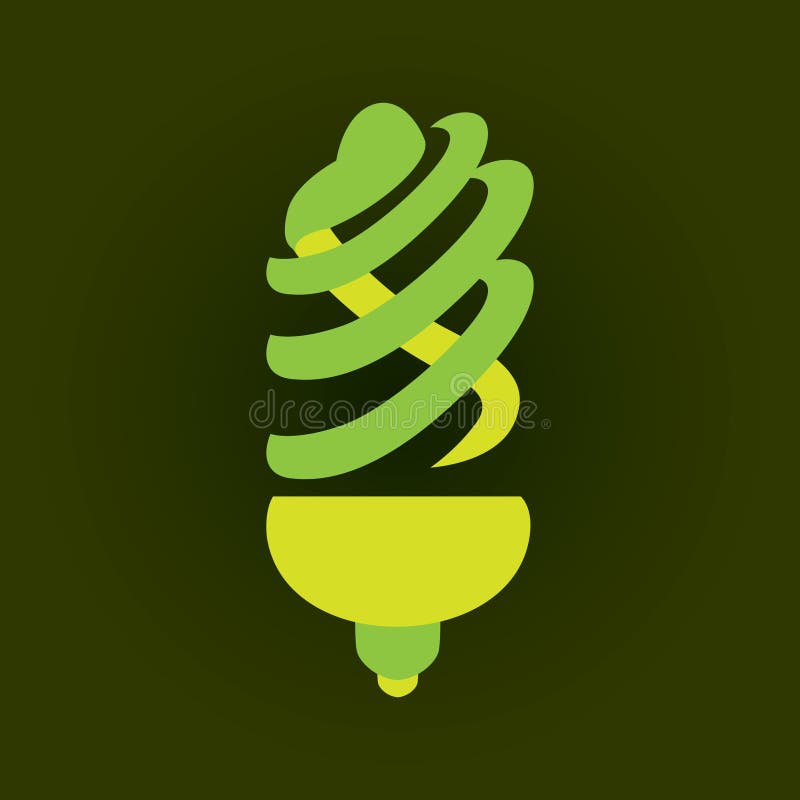 Fluorescent Bulb. Vector Illustration Decorative Design Stock Vector ...