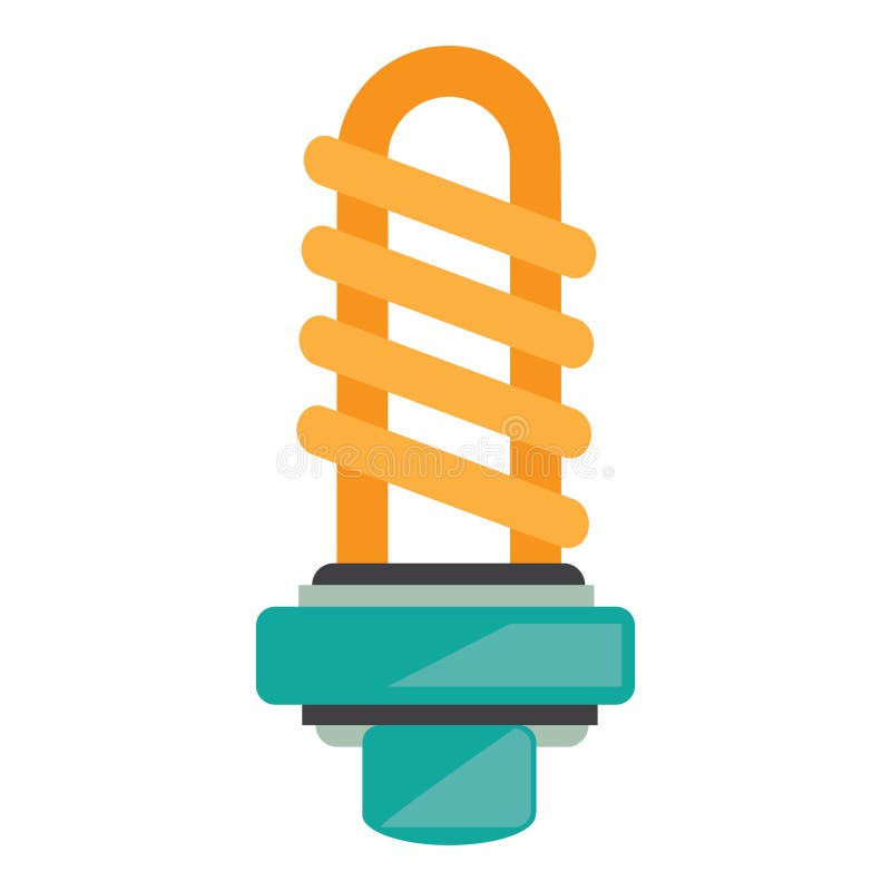 Fluorescent Bulb. Vector Illustration Decorative Design Stock Vector ...