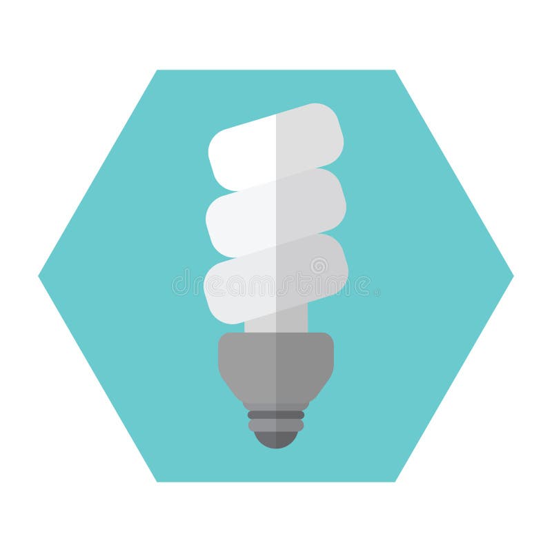 Fluorescent Bulb. Vector Illustration Decorative Design Stock Vector ...