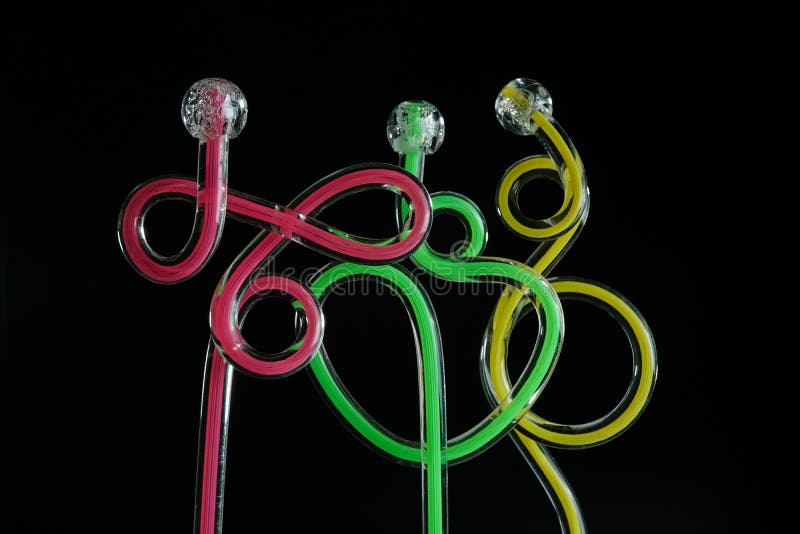 Fluorescent Coloured Plastic Shapes Stock Image - Image of shaped, life ...