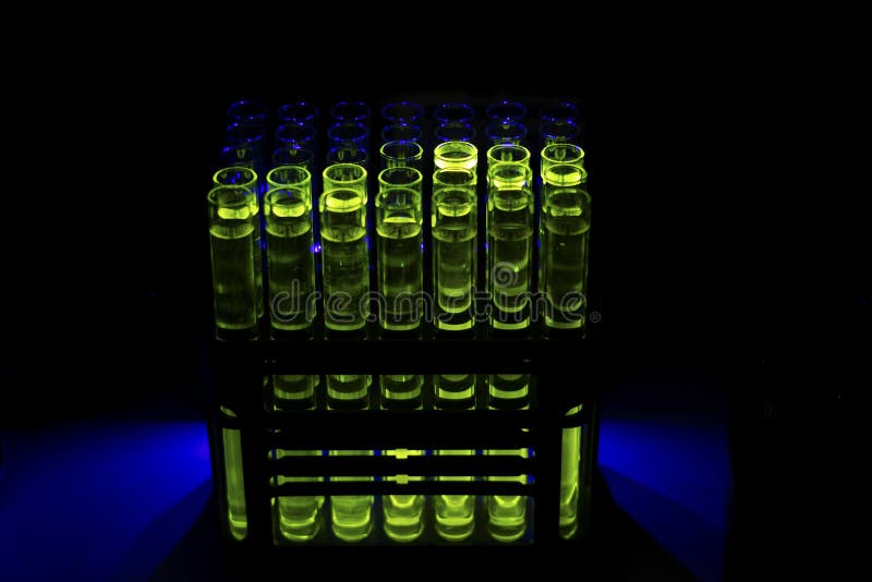 Fluorescent Green Compound Solution Collected from Column ...