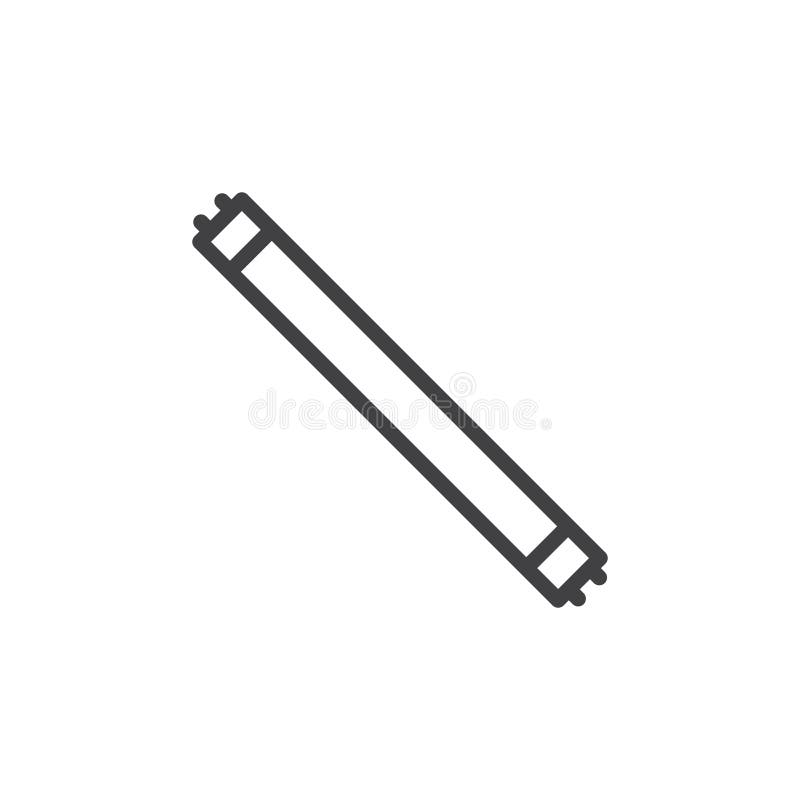 Fluorescent Icon Simple Outline Vector Logo Stock Vector - Illustration ...