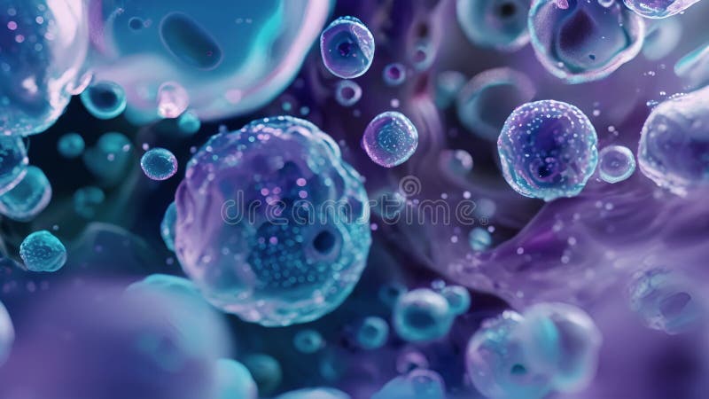 A Fluorescent Image of Different Cells in an Organism Each Expressing a ...