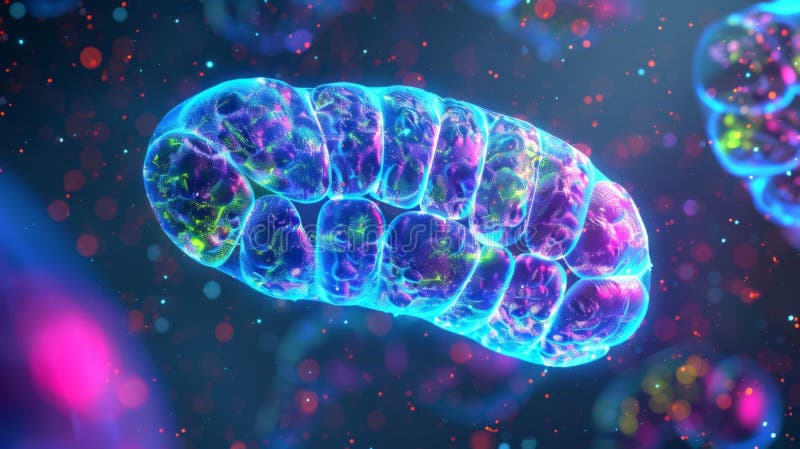 A Fluorescent Image of Mitochondria in a Cell Highlighting Their Role ...