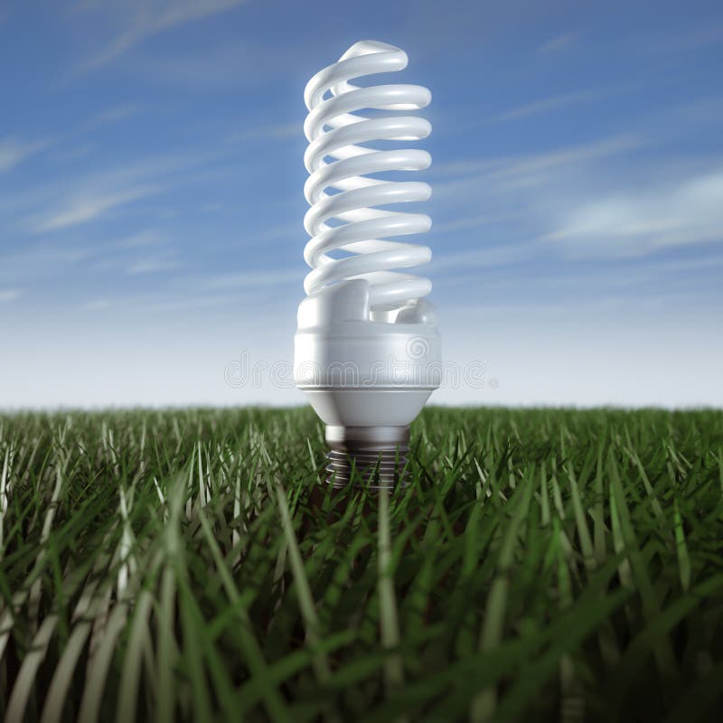 Fluorescent Lamp Waste Line and Glyph Icon, Recycle and Ecology, Lamp ...