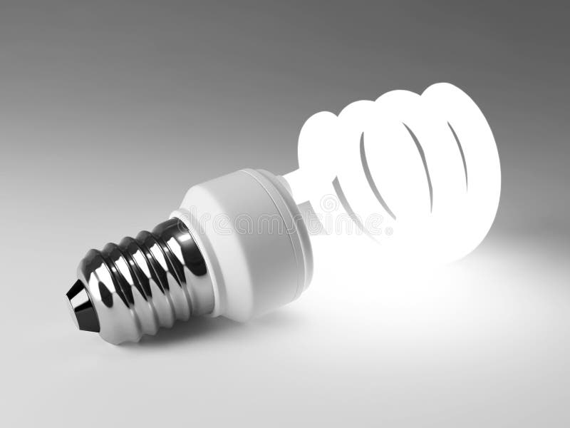 Fluorescent Lamp Waste Line and Glyph Icon, Recycle and Ecology, Lamp ...