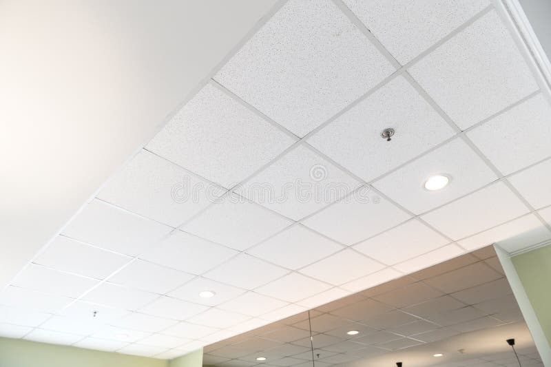 Fluorescent Lamp on Ceiling Stock Photo - Image of illuminate ...