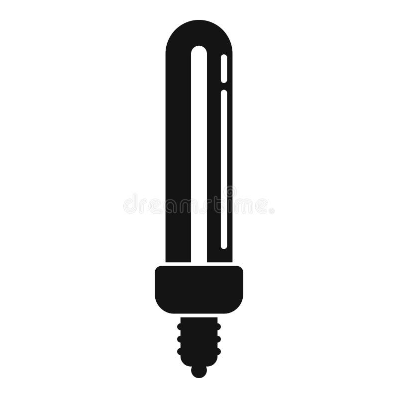 Fluorescent Lamp Icon, Simple Style Stock Vector - Illustration of ...