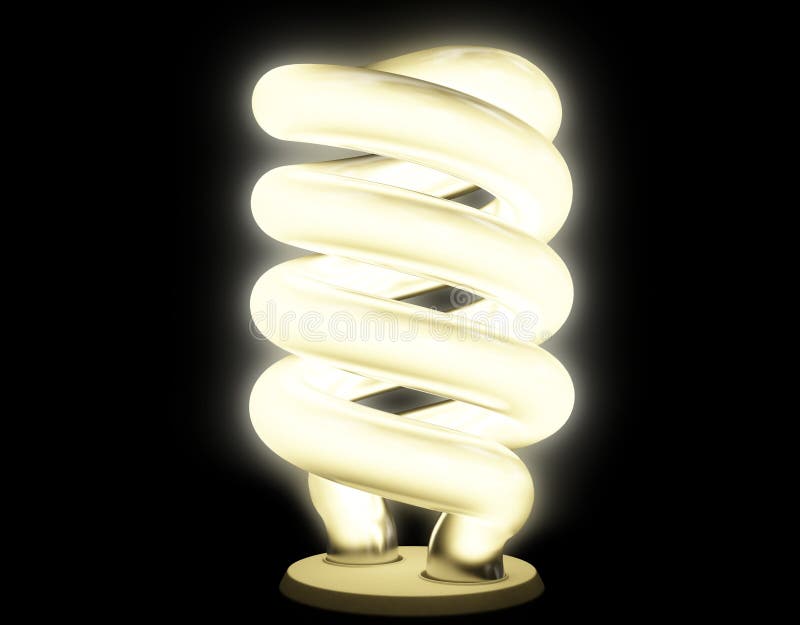 Fluorescent Lamp Waste Line and Glyph Icon, Recycle and Ecology, Lamp ...