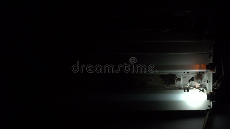 Fluorescent Light Flickering with Power Problems Stock Footage - Video ...
