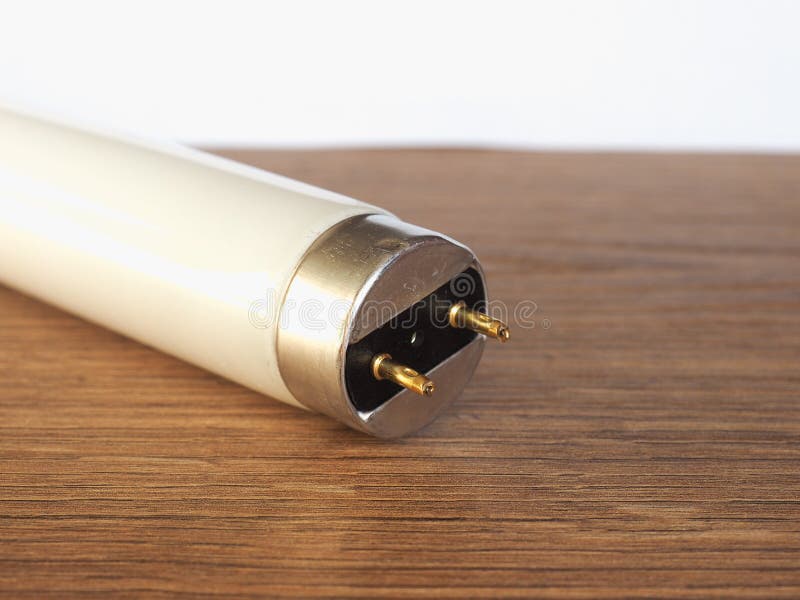 Fluorescent light tube stock photo. Image of wood, object - 267287196