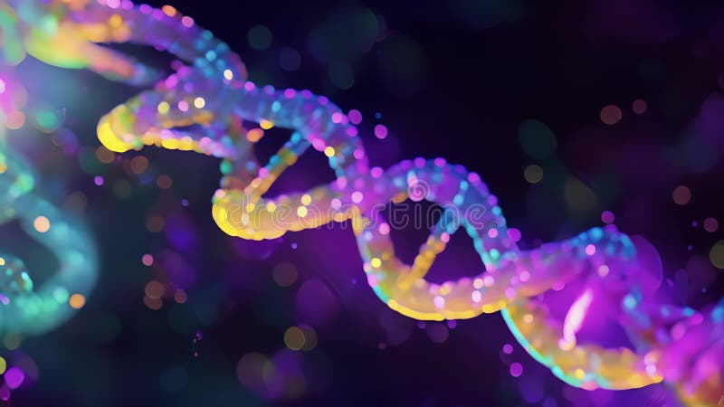 A Fluorescent Microscopy Animation of a Genes Exons and Introns Labeled ...