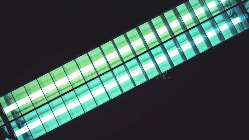 Fluorescent Neon Light Tubes Flickering in Colors Stock Footage - Video ...