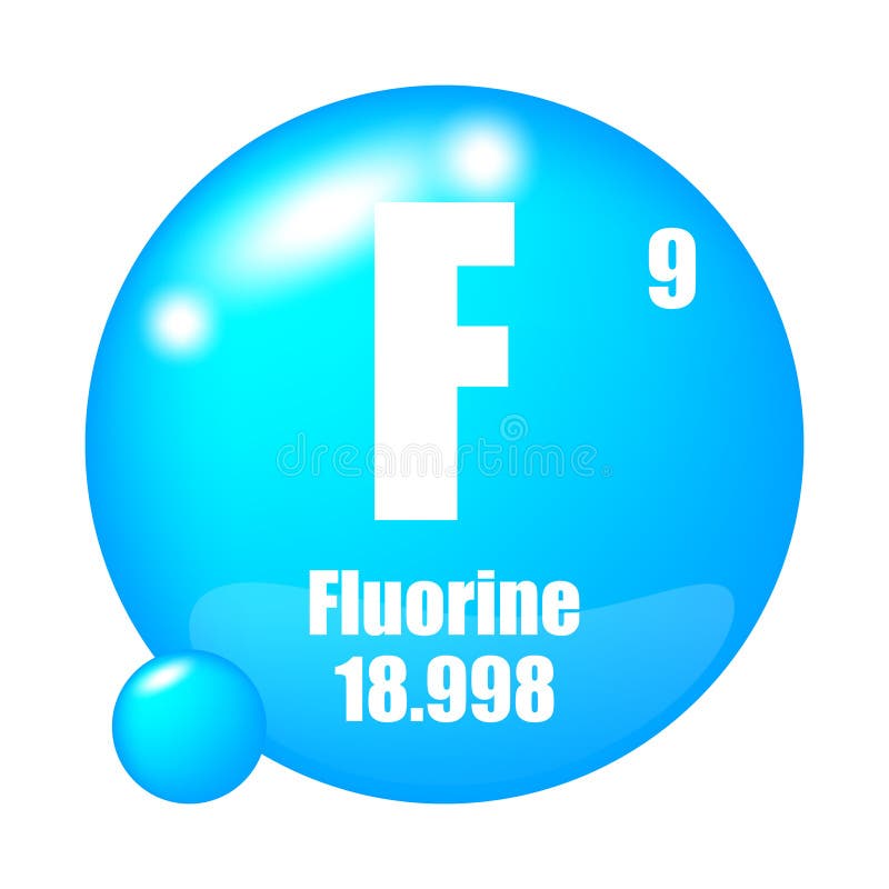 Fluorine Element Icon Stock Illustrations – 440 Fluorine Element Icon ...